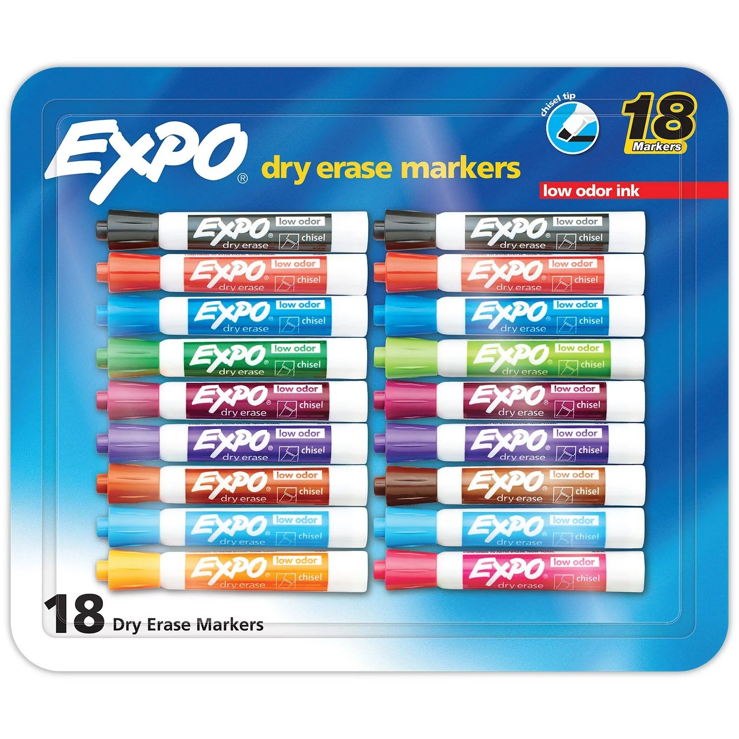 Expo Dry Erase Markers Assorted Colors - 18ct/1pk
