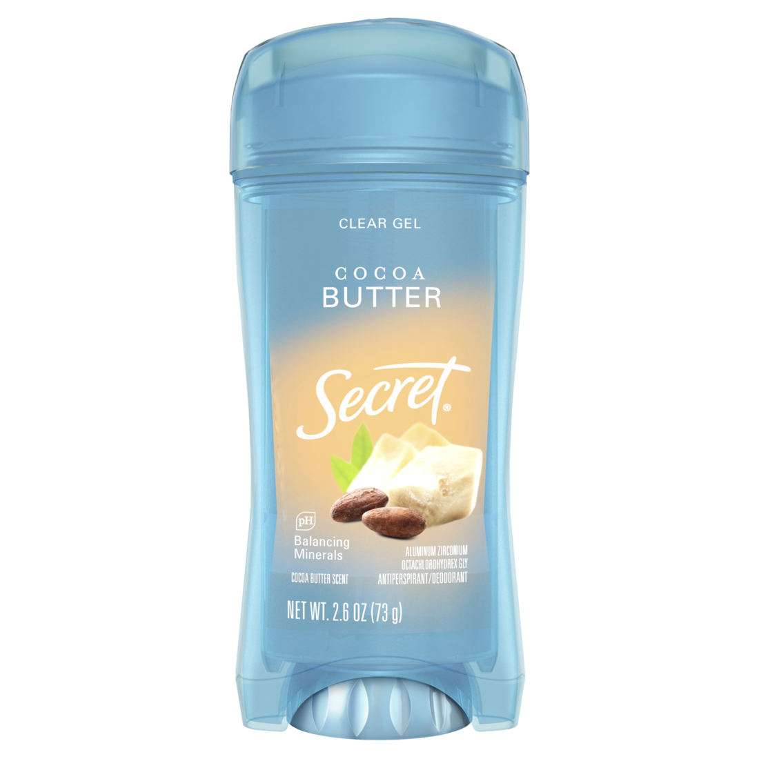 Secret Fresh Clear Gel Antiperspirant and Deodorant for Women Cocoa Bu