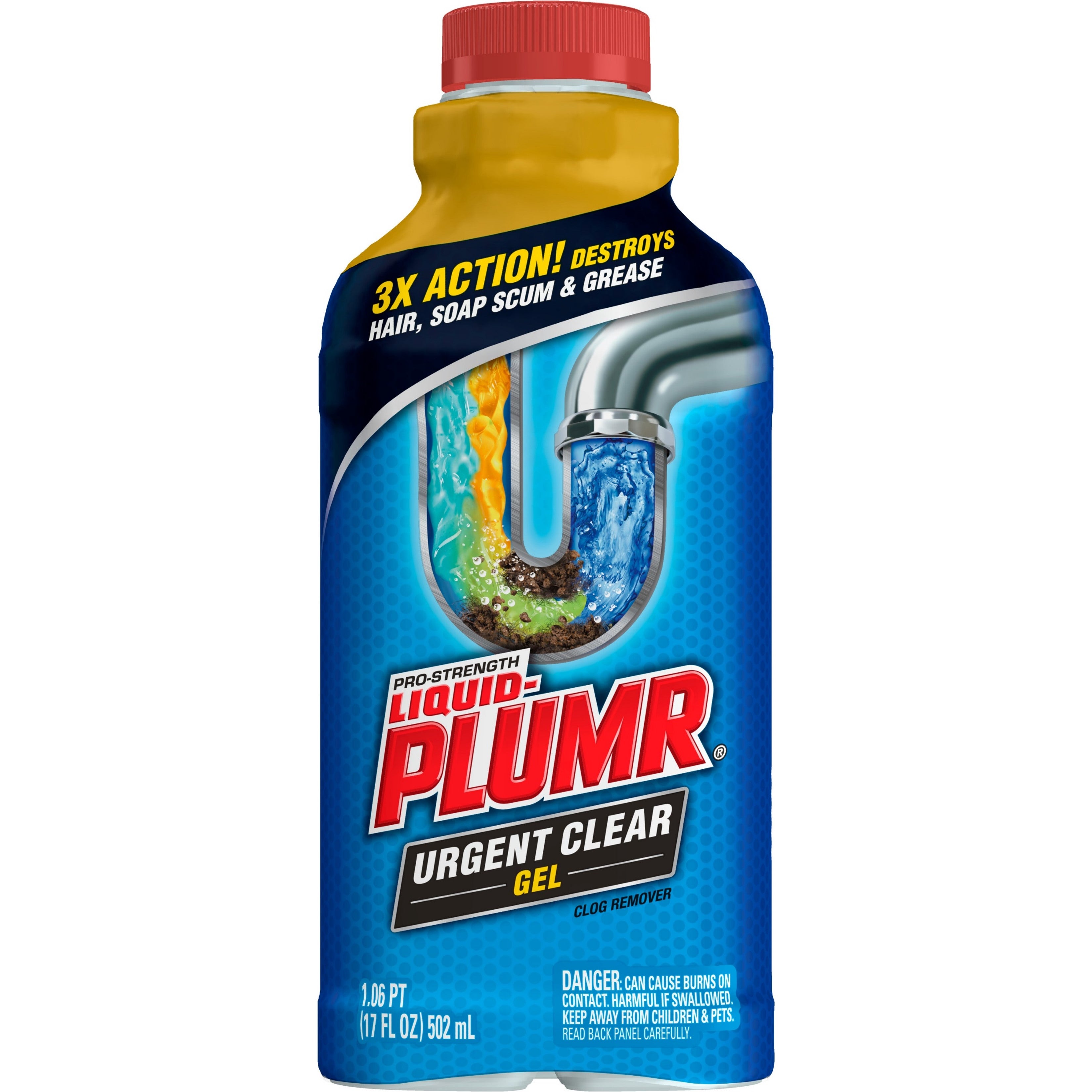 Liquid-Plumr Industrial Strength Urgent Clear Liquid Drain Cleaner - 1