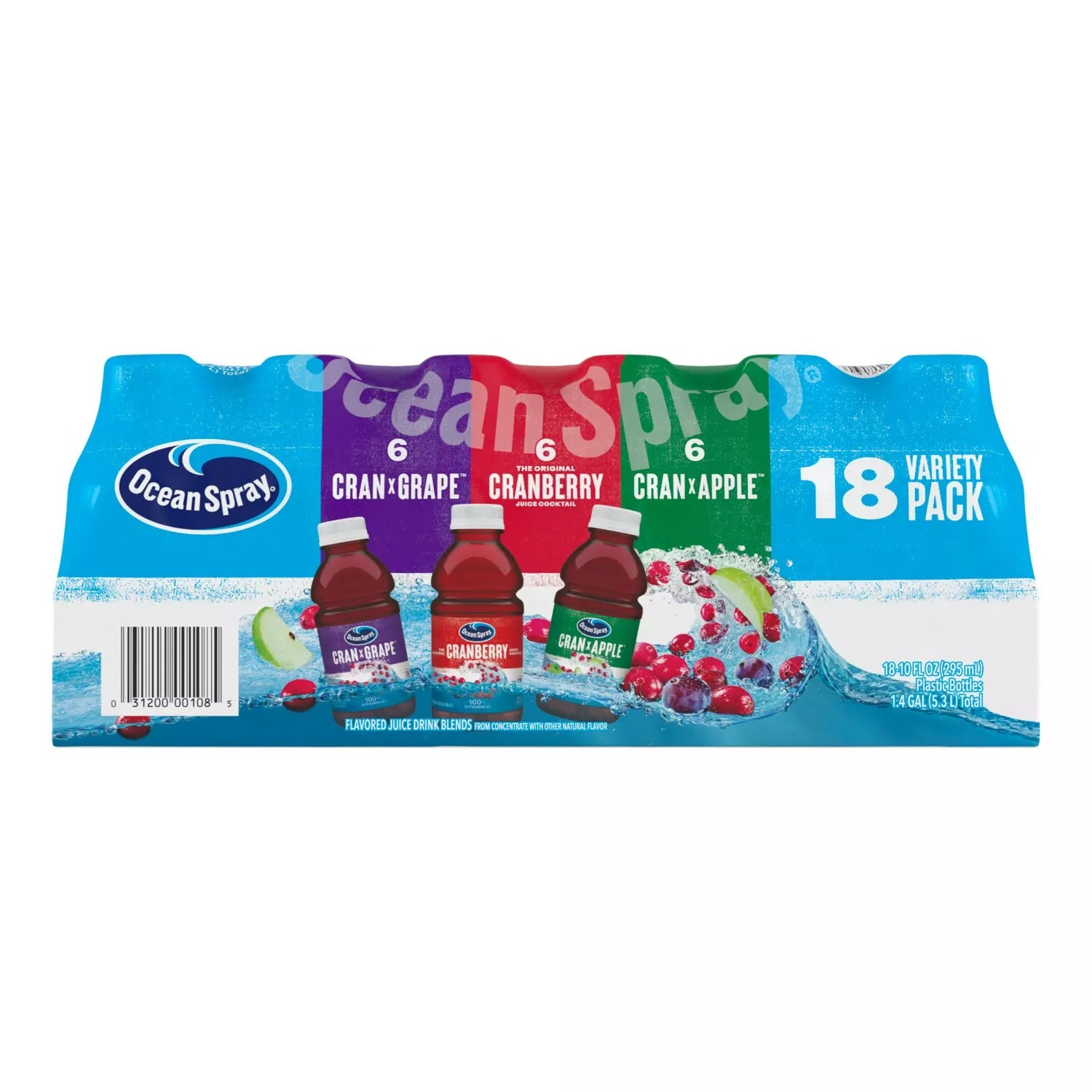 Ocean Spray Juice Drink Variety Pack - 10oz/18pk