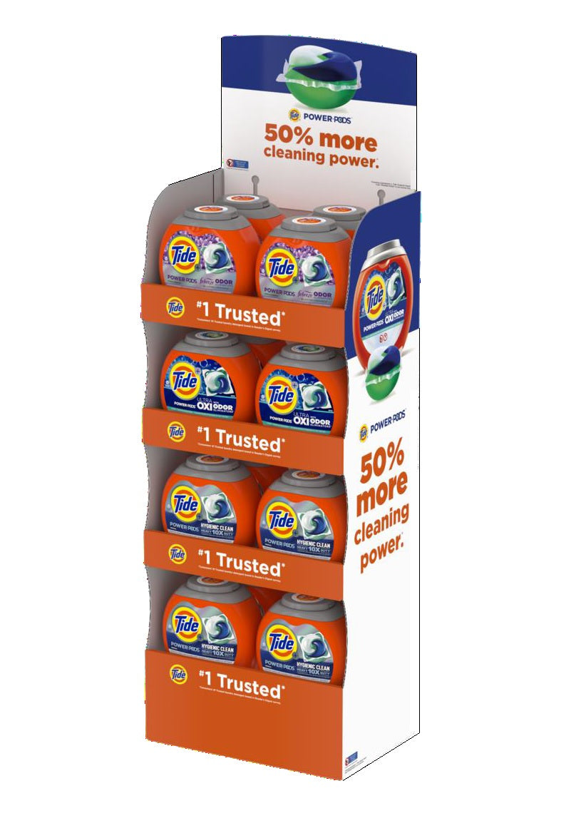 Tide Display Mix Detergent Pacs 25pc-(Febreze Freshness-4ct, Ultra Oxi